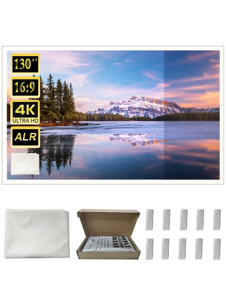 Экран для проектора, белый