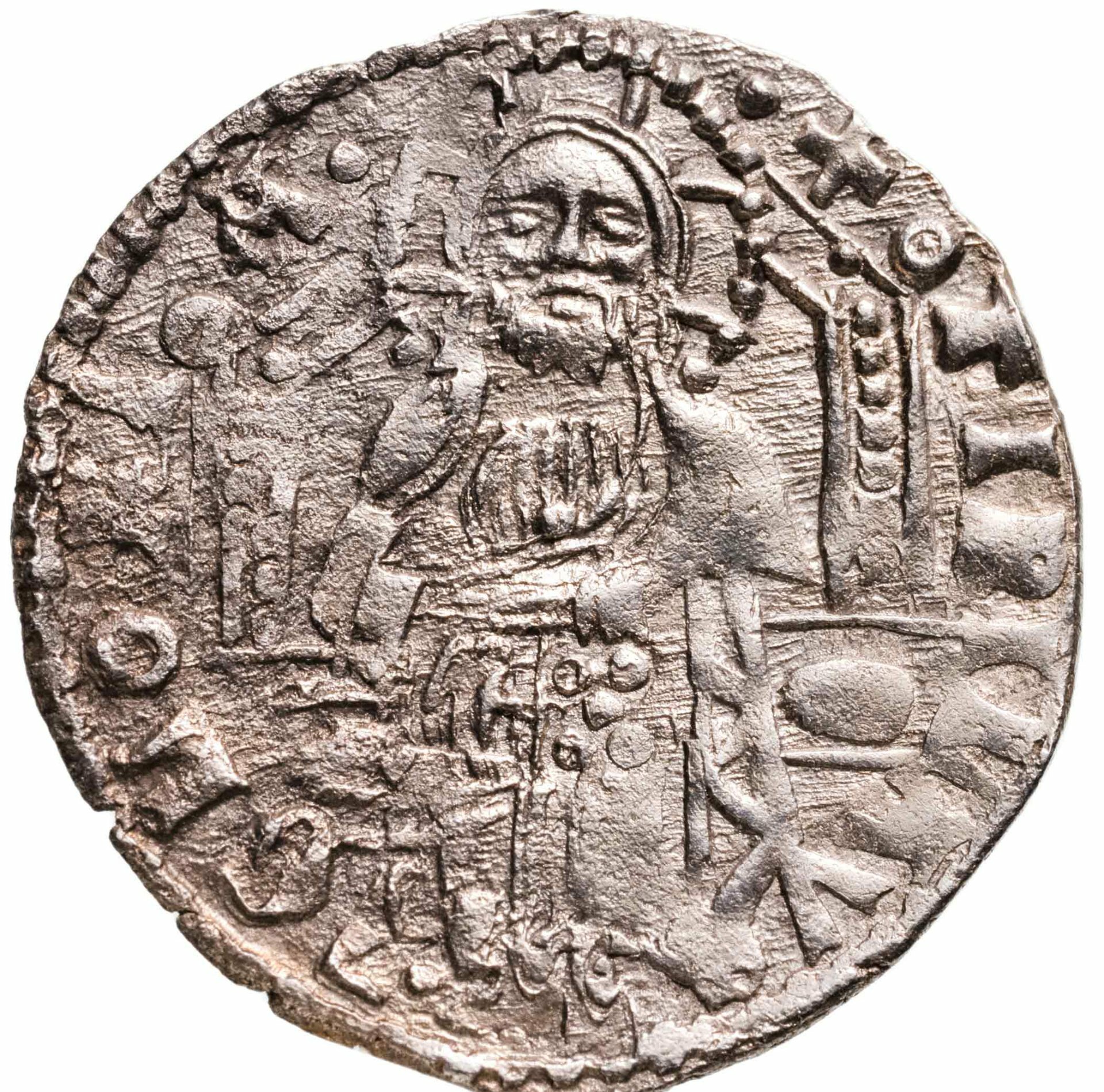 Венецианская республика, Франческо Фоскари, 1423-1457 годы, гроссо , Серебро, в сохранности VF