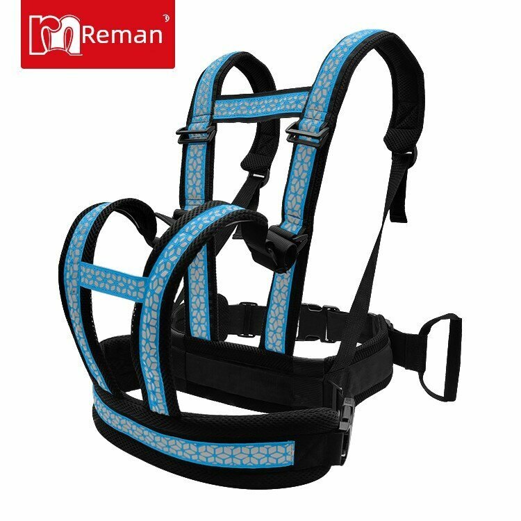 Двухплечевой детский безопасный ремень для мотоциклов, возраст 3-15 лет, светло-голубой
