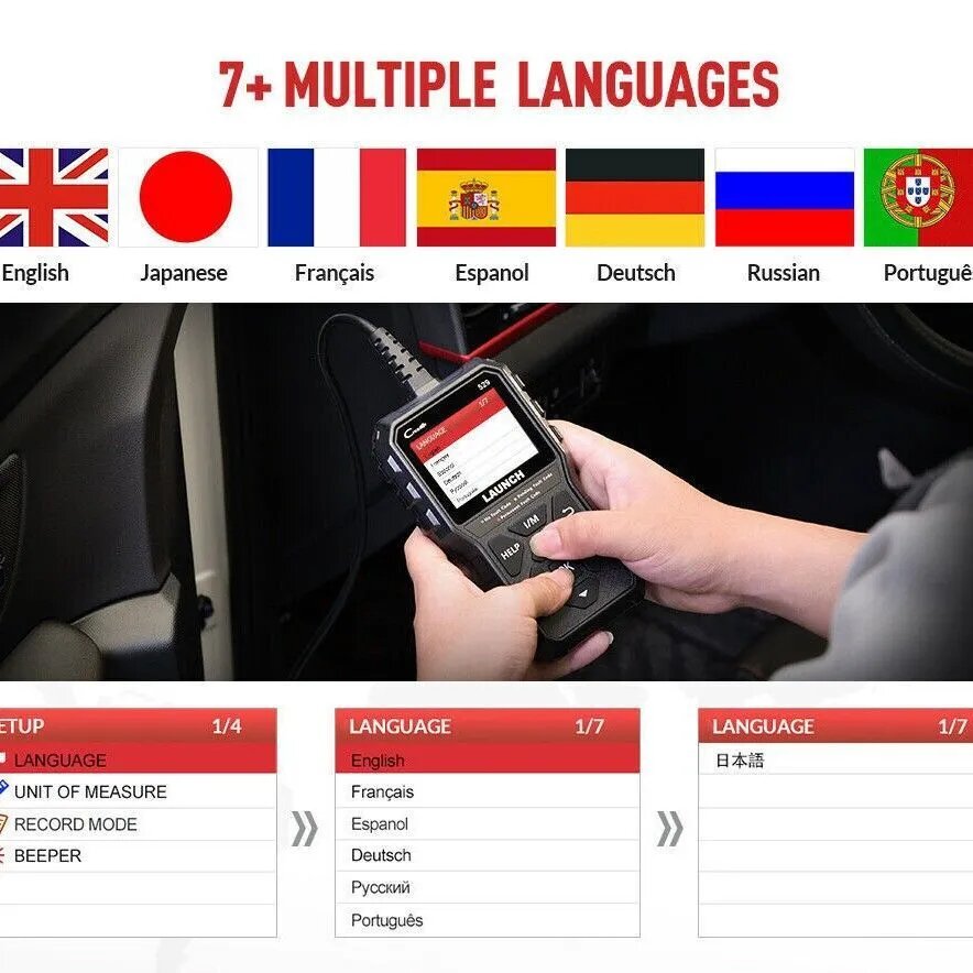 LAUNCH Creader CR529 OBD2 автомобильное диагностическое оборудование — фото 1