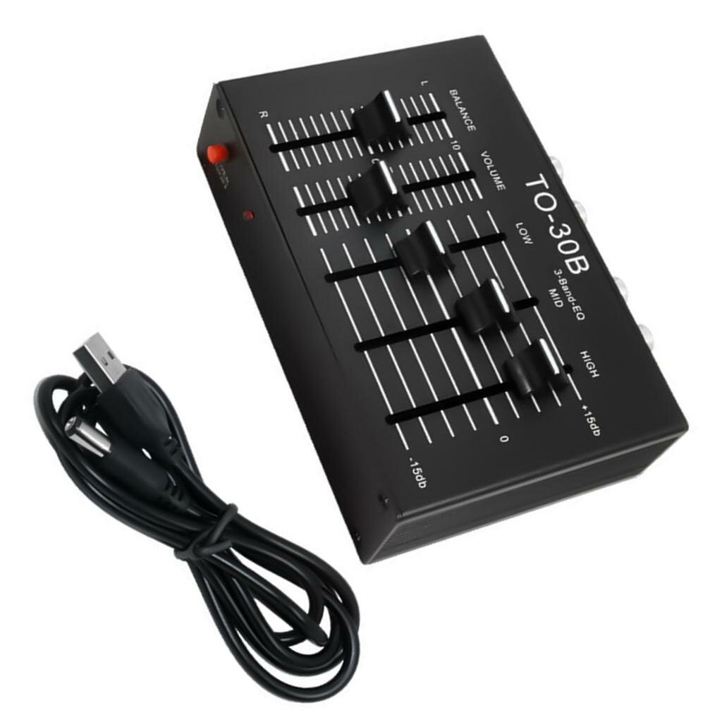 Автомобильный предусилитель с 3-полосным эквалайзером и регулировкой громкости