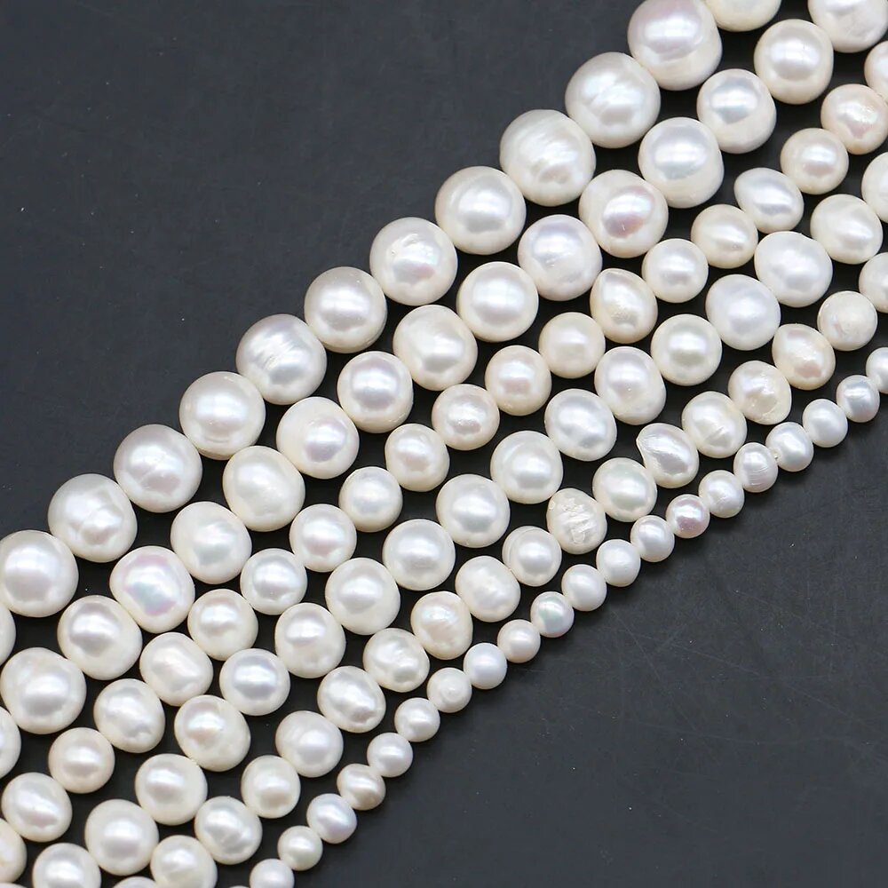 Натуральные жемчужные бусины 2-10 мм 9-10mm