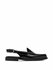 Лоферы G.H.BASS Leather slingback loafers, размер 45, black/black