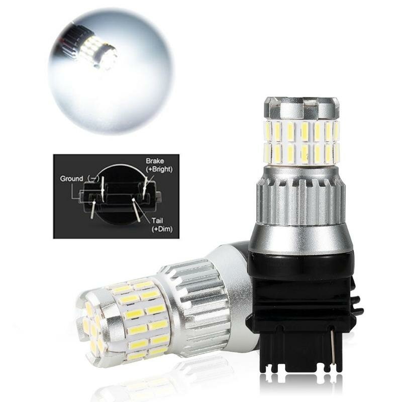 Светодиодная лампа 7443 T20 1156 1157, Белый - Тах 3157 Баххо