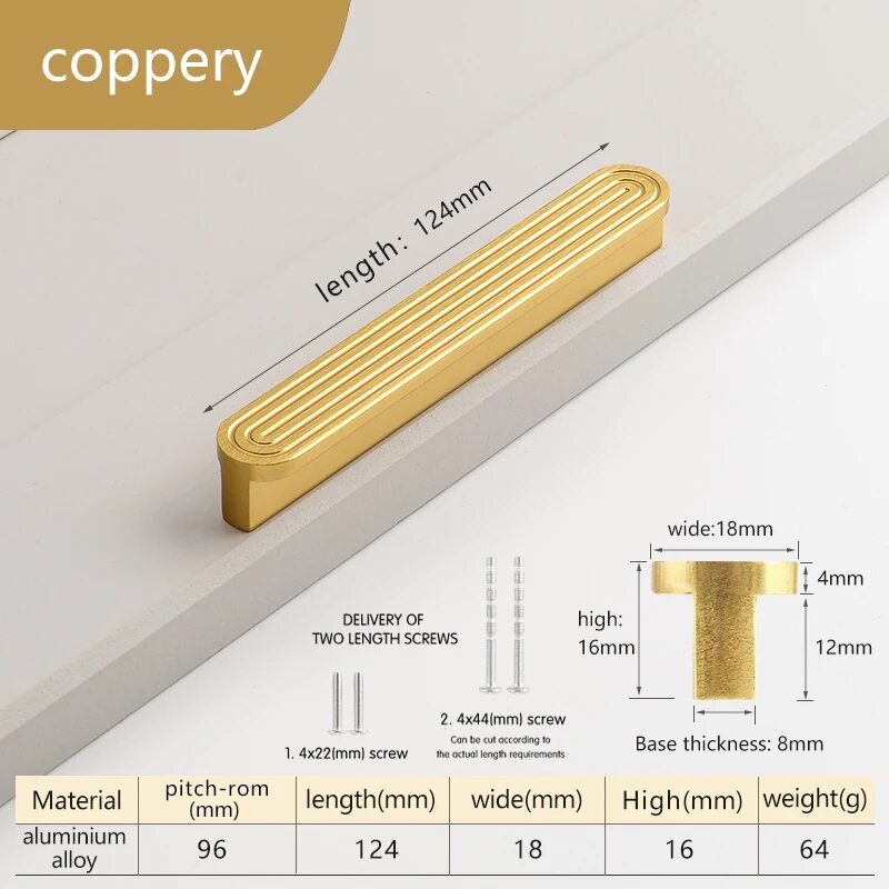 Матовые латунные золотые ручки кухонного шкафа для мебели, дверная ручка шкафа, дверные ручки шкафа, ручка ящика, ручки комода