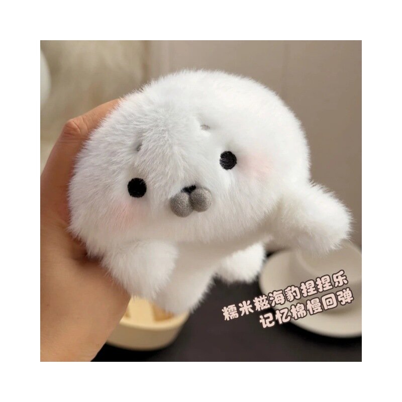 Милый кулон с тюленем, очаровательный плюшевый питомец, маленький тюлень, ручная работа, океанский защитник, реалистичная плюшевая игрушка-кукла