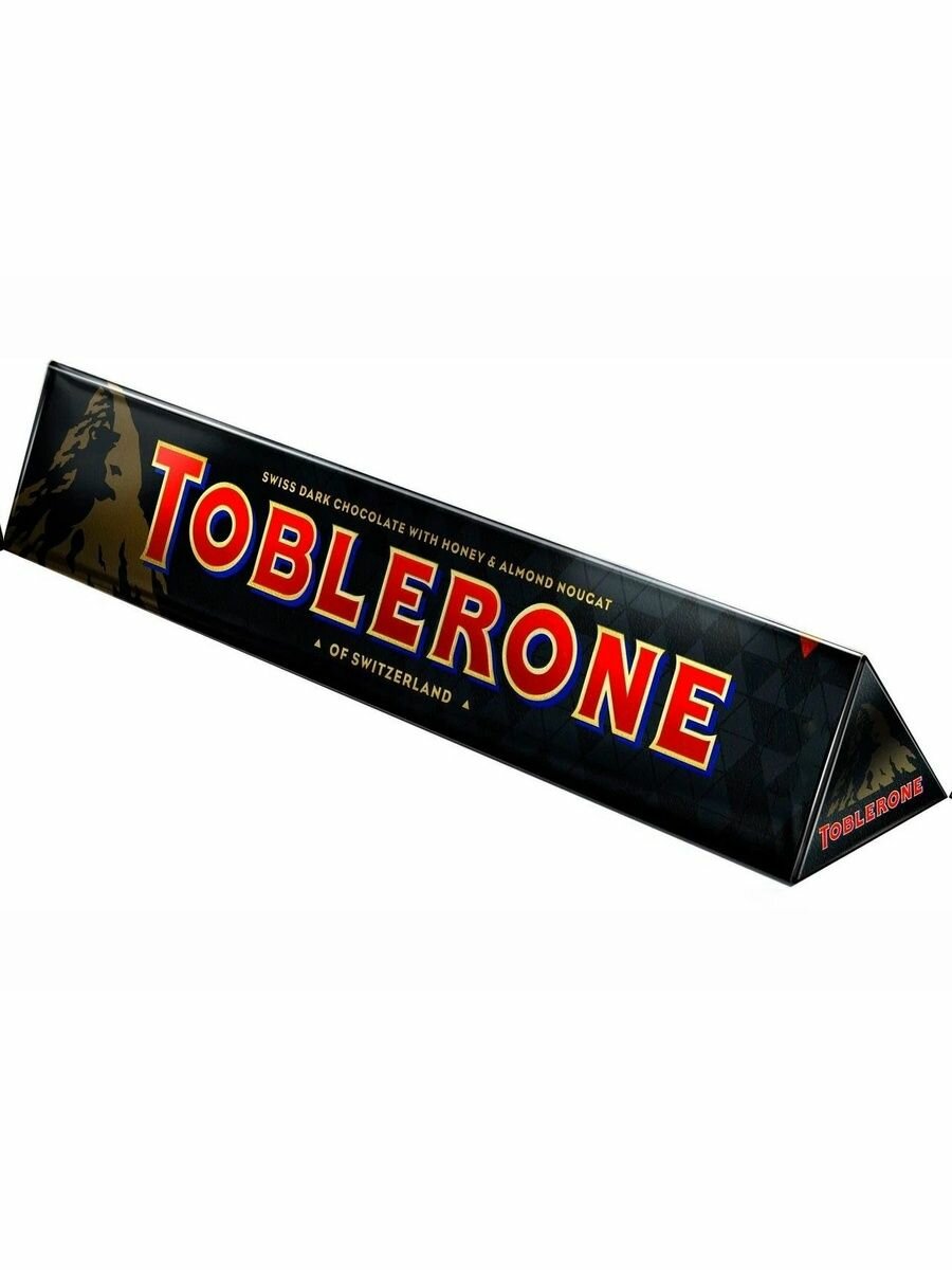 Шоколад Toblerone Темный с медово-миндальной нугой, 100 гр. (Швейцария)