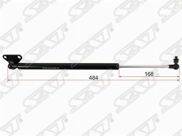 Амортизатор крышки багажника SAT ST-68960-69045 Toyota Land Cruiser J200 07-21, Lexus LX 07-23 слева