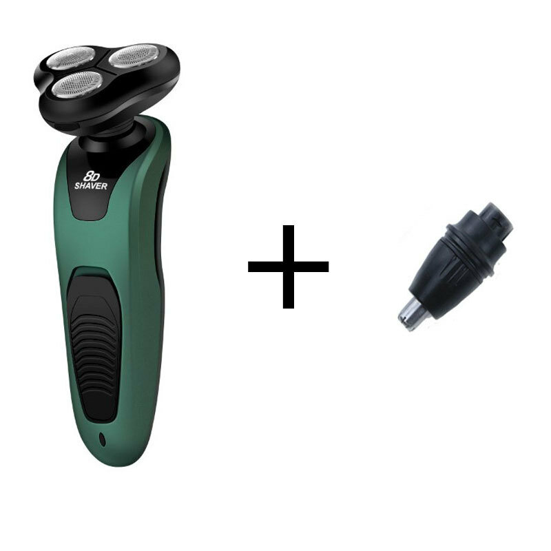8D бритва многофункциональная мужская 3-в-1 электрическая бритва для всего тела, моющаяся, с USB зарядкой для автомобиля, триммер для бороды