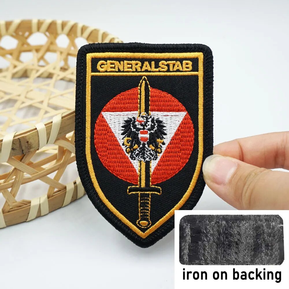 Тактическая нашивка Generalstab с палашем, YA45-3ironed