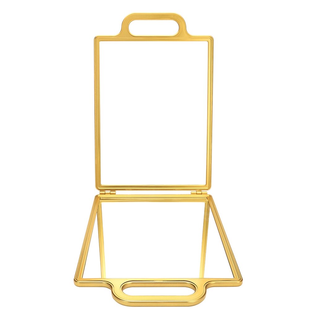 Двустороннее складное парикмахерское зеркало для парикмахерской-золото