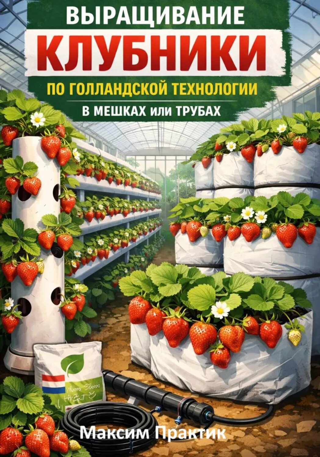 Выращивание клубники по голландской технологии в мешках или трубах [Цифровая книга]