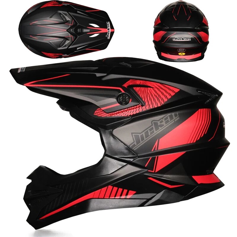 Мотошлемы DOT для взрослых (женские и мужские), для мотокросса, даунхилла, Черный, XL, 12