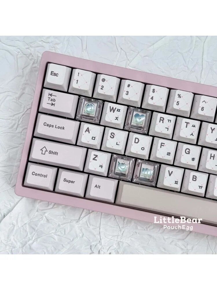 Кейкапы для клавиатуры Валорант: Набор Сейдж (4 иконки навыков), градиентный дизайн, прозрачные, в мешочке