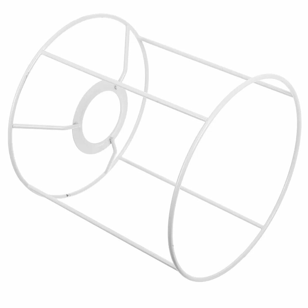 Металлический каркас для абажура белый, для настольной лампы и потолочного светильника