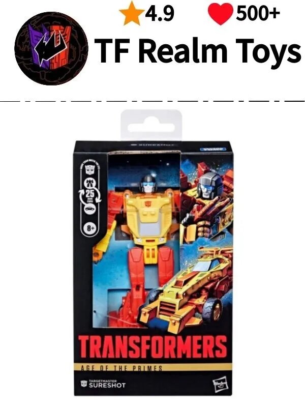 Трансформеры игрушки Hasbro Transformers: Age of the Primes Deluxe Class Targetmaster Sureshot 14cm G2005