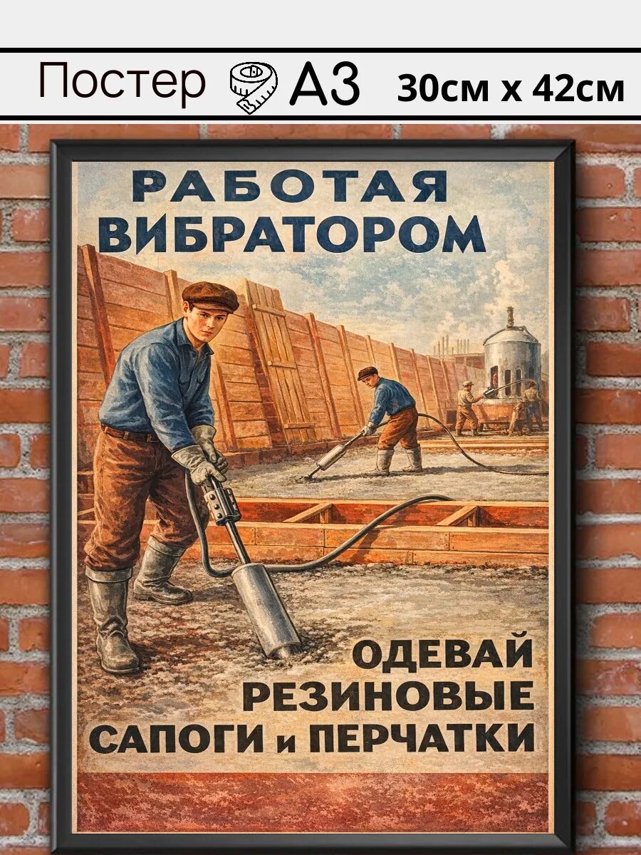 Плакаты на стену Советские СССР работа