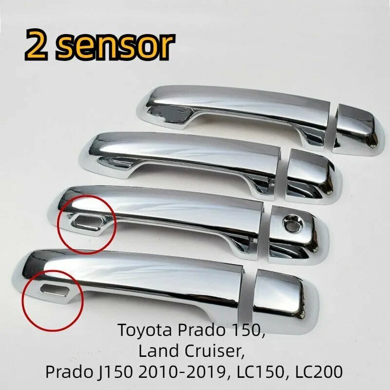 Ручка дверная автомобильная, арт. Toyota Prado 150, Land Cruiser, Prado J150 2010-2019, LC150, LC200, 2 шт.