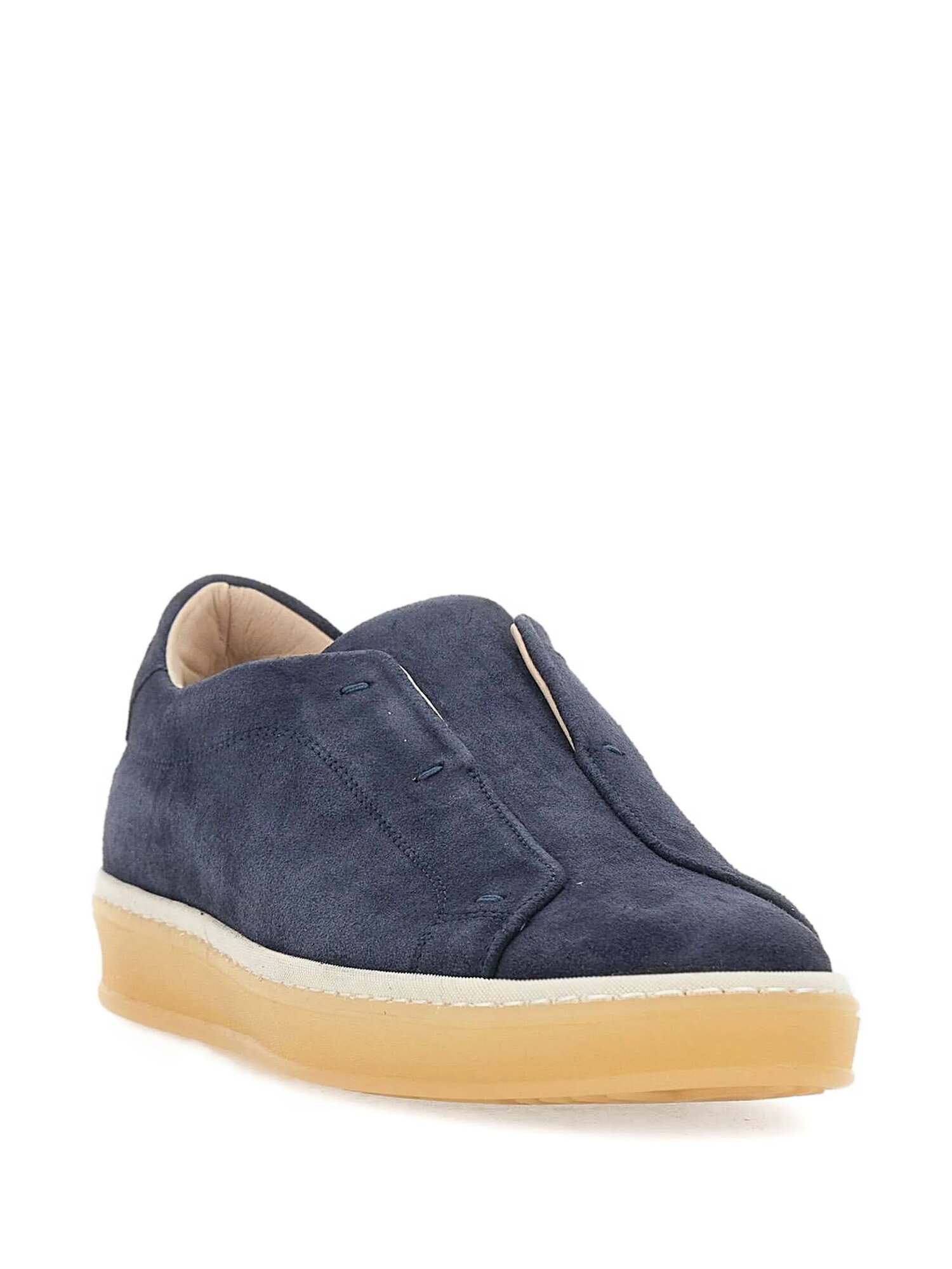 Кроссовки Eleventy Suede slip-on trainers, размер 44, blue — фото 1