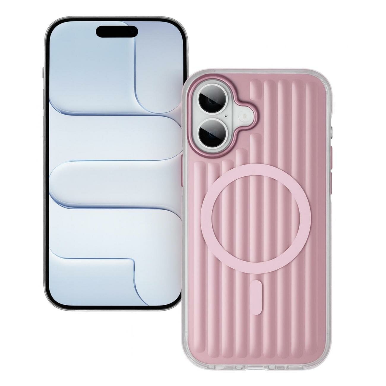 Чехол накладка для iPhone 17 Gurdini Ocean Case Metalic розовый