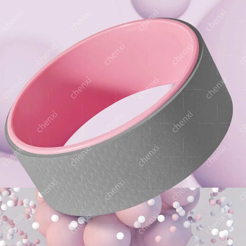 Колесо для йоги (yoga wheel) для спины, из ABS пластика с нескользящей накладкой, диаметр 32 см — фото 1