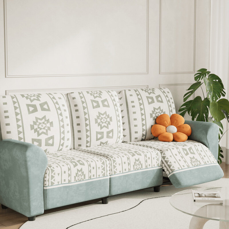 Чехол для дивана Chivas Regal, чехол для дивана Chivas Regal, серебряный лисий бархат, полное покрытие, первоклассный электрический диван, защитник на три места