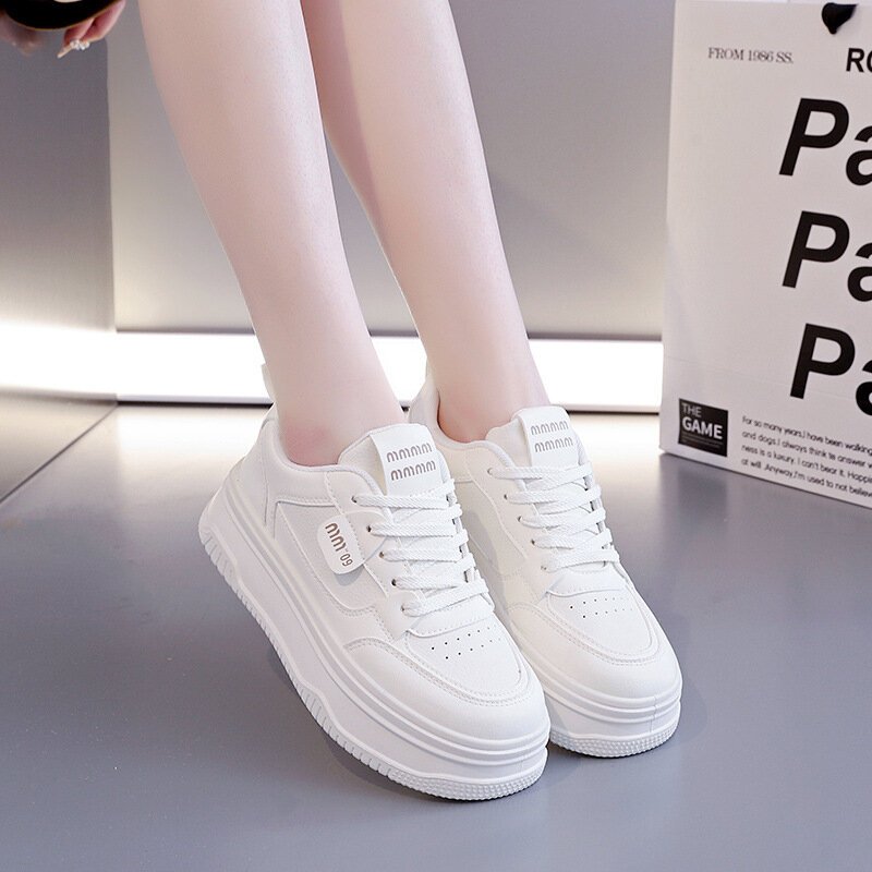 ВесКеды ИзнСтой AIS Ботинки Женщины Зима Усиленный размер 35-43 Флис Высокий верх Универсальный Студенты Теплый Белый 3521/White