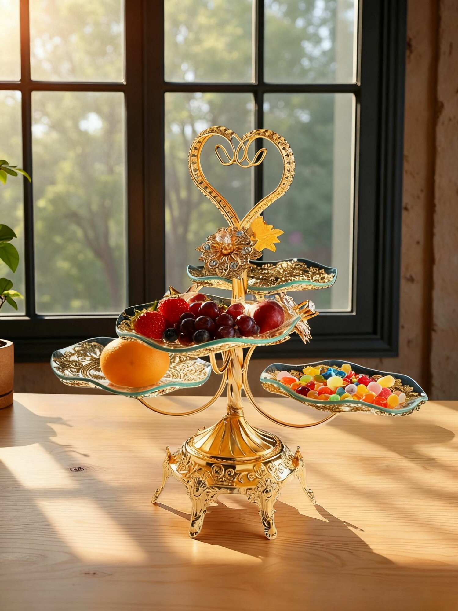 Фруктовница, диаметр 21.5 см, 4 шт