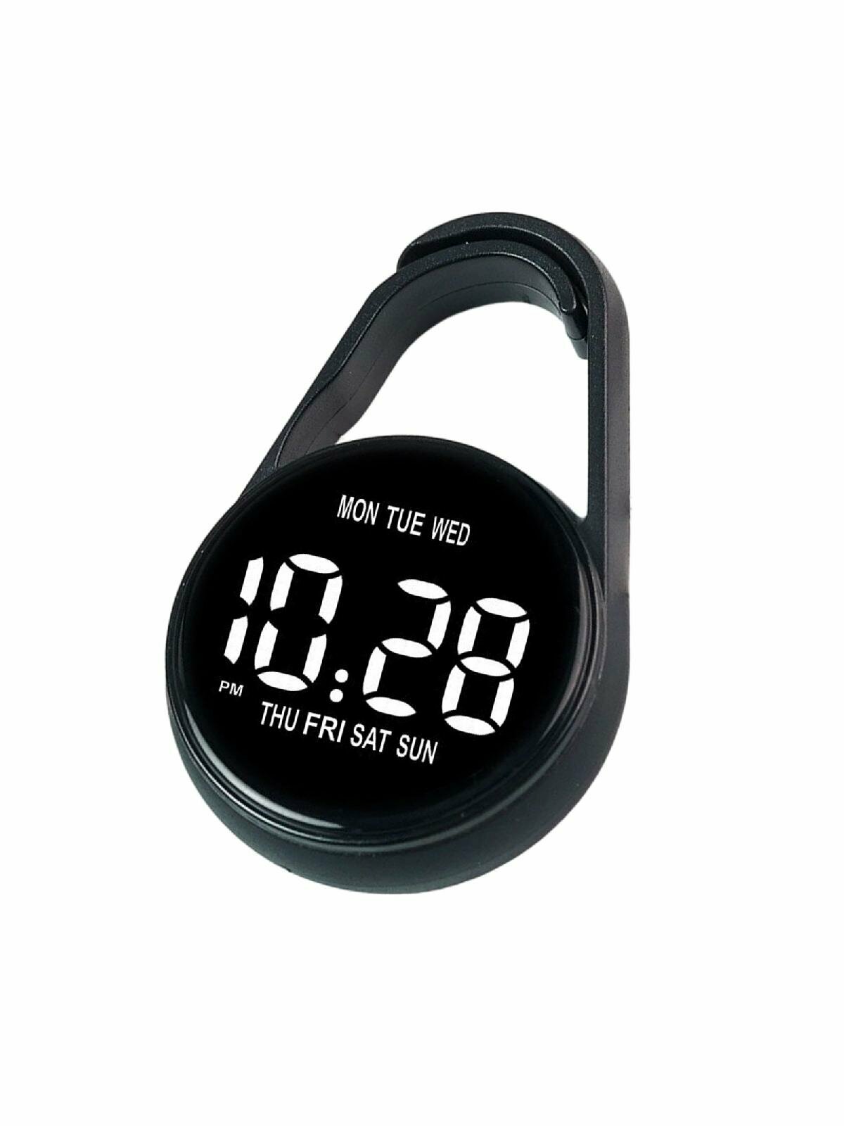 Пластиковые карманные часы-брелок Портативные электронные часы с сенсорным управлением