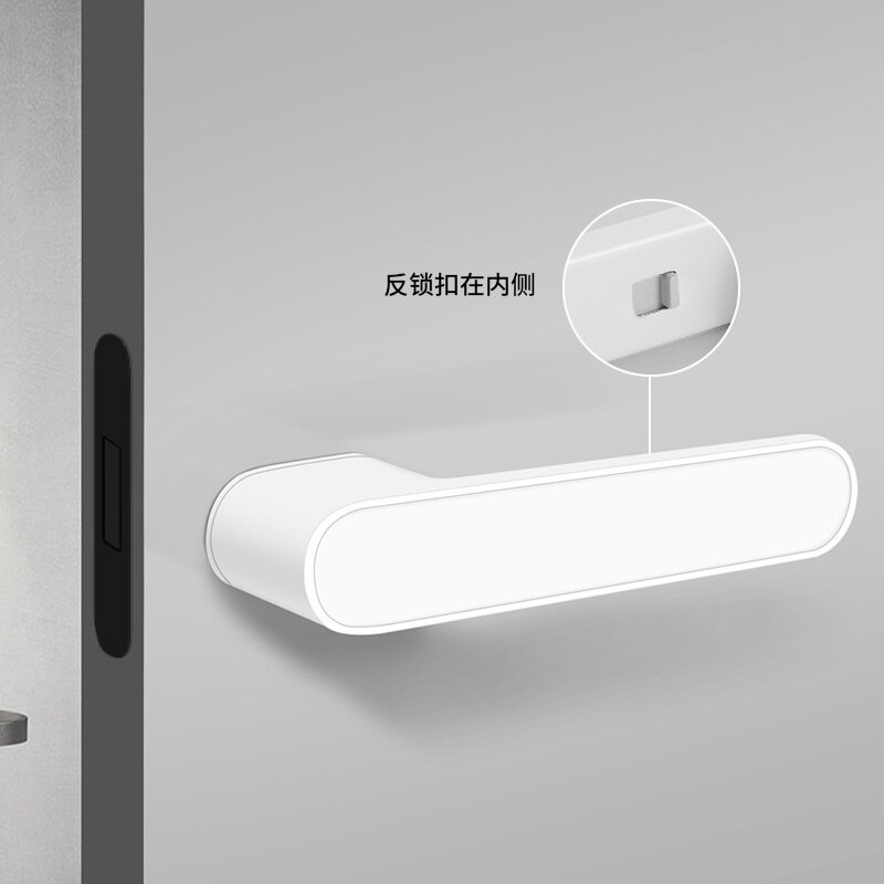 Минималистичный магнитный бесшумный экологичный дверной замок, дверной замок для спальни, интегрированный замок, дверной замок для внутреннего помещения, комплект дверного замка for the bathroom