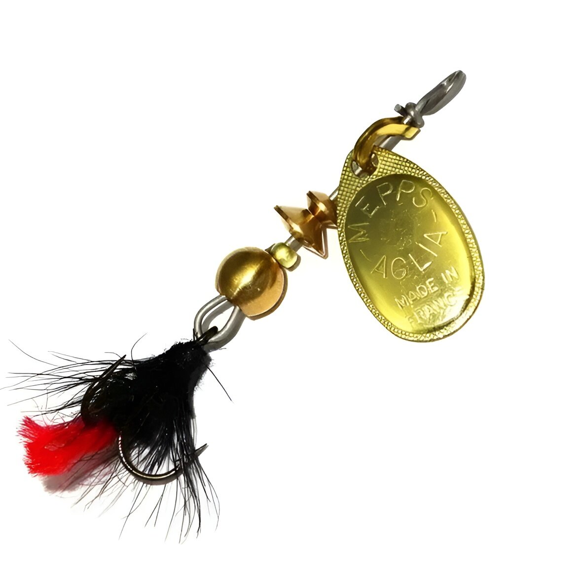 Блесна вращающаяся Mepps AGLIA MOUCHE, №00, Gold/Black fly, 1 шт.