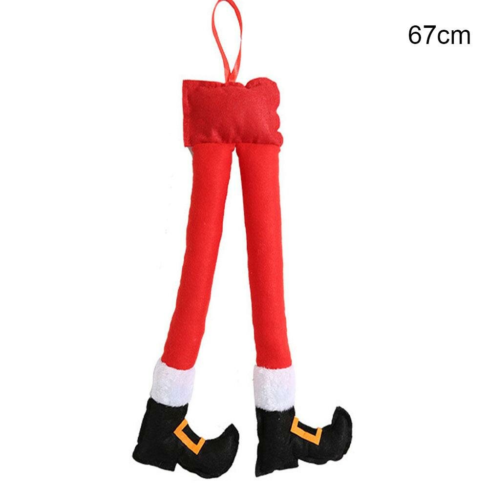 Car Santa Leg Pendant, Hanging Santa Claus Legs, Creative Personalized Christmas Holiday Ornaments, Santa Claus Legs Sticking Out of Trunk, Auto Accessories for Christmas Car Decorations