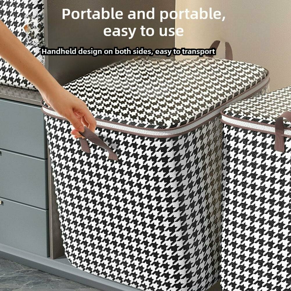 Большой Органайзер для хранения вещей и белья, для хранения одежды короб с крышкой Премиум Комфорт 50*50*70cm