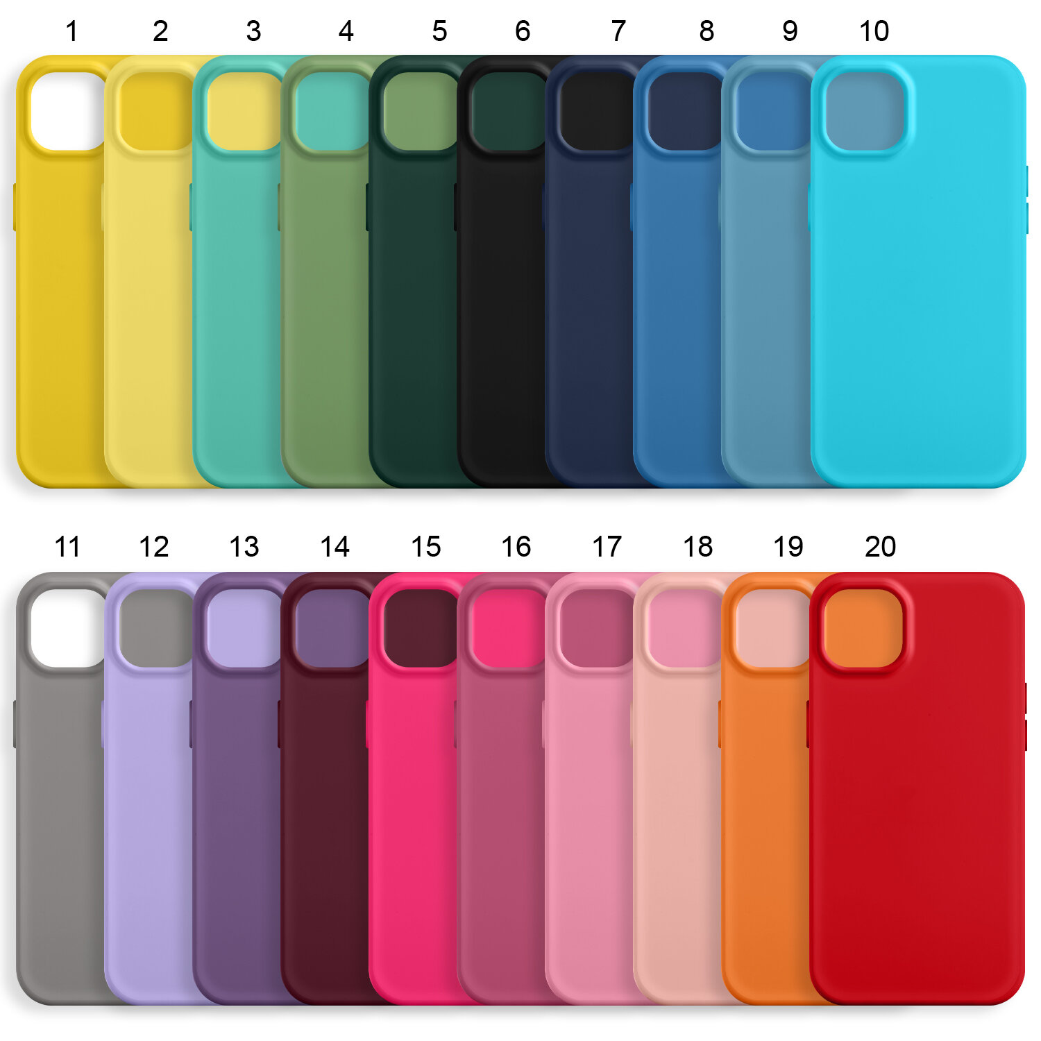 Чехол iPh 14 Plus (6.7) Silicone WS (без лого, в прозрачном пакете)