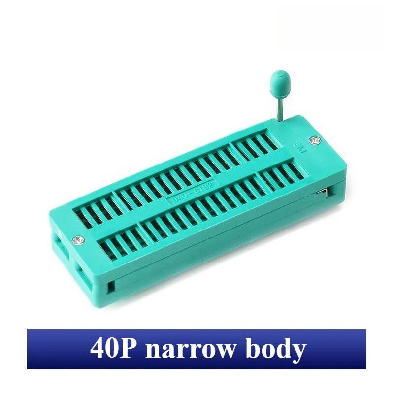 Зеленые универсальные DIP разъемы ZIF для микросхем 2.54 мм 40P narrow body