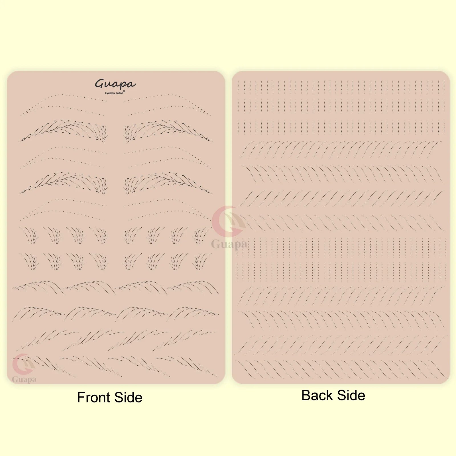 Силиконовые штрихи для практики татуажа бровей Guapa 1PC Design-68