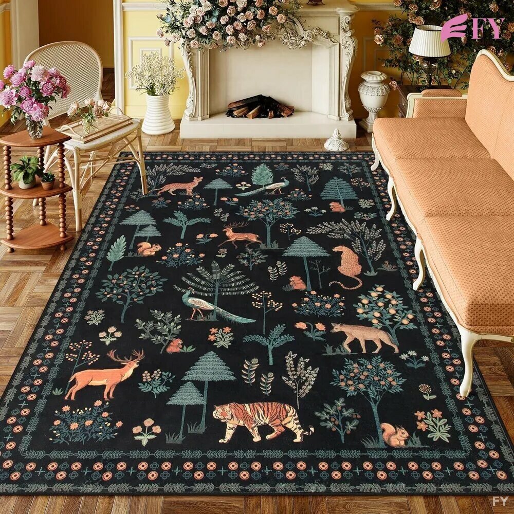 Ковер "Mira", детский, принт с животными, 120x180 см, хлопок/полиэстер