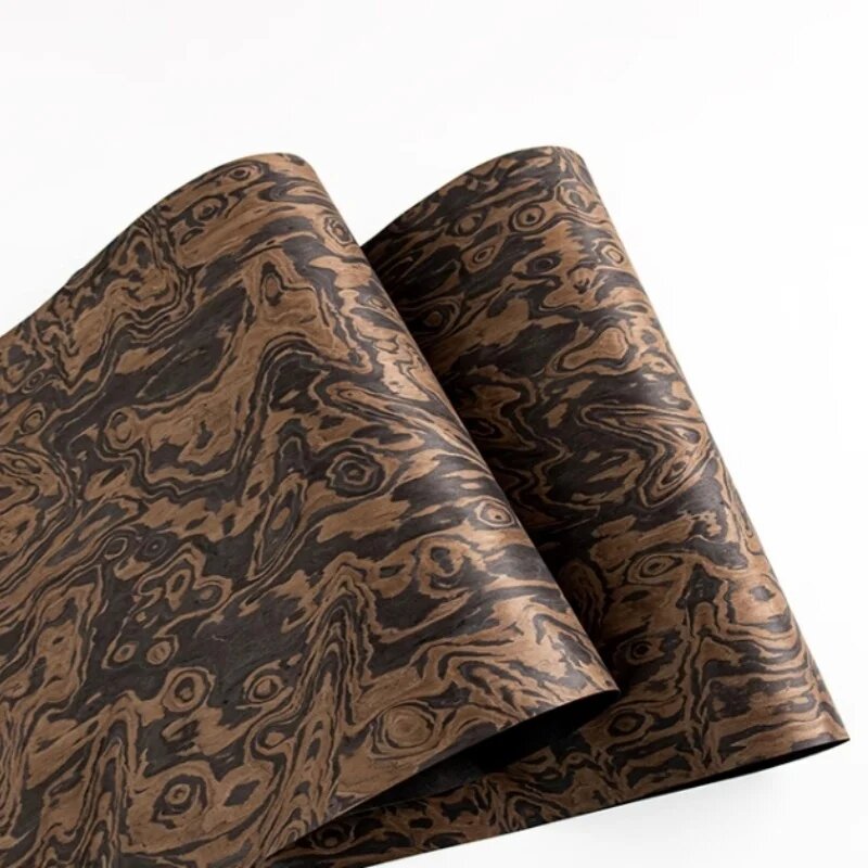 Технология черного ореха, желтого дуба, шпон, 250X58 см T: 0,3 мм для мебели, настенных динамиков, декоративных панелей, шпон Black Walnut Totem