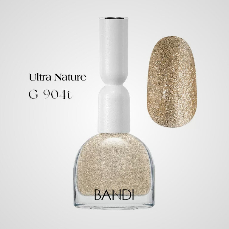 Лак для ногтей тон G904 Crystal Gold 10 мл BANDI ULTRA NATURE G904 Crystal Gold Лак 10 мл