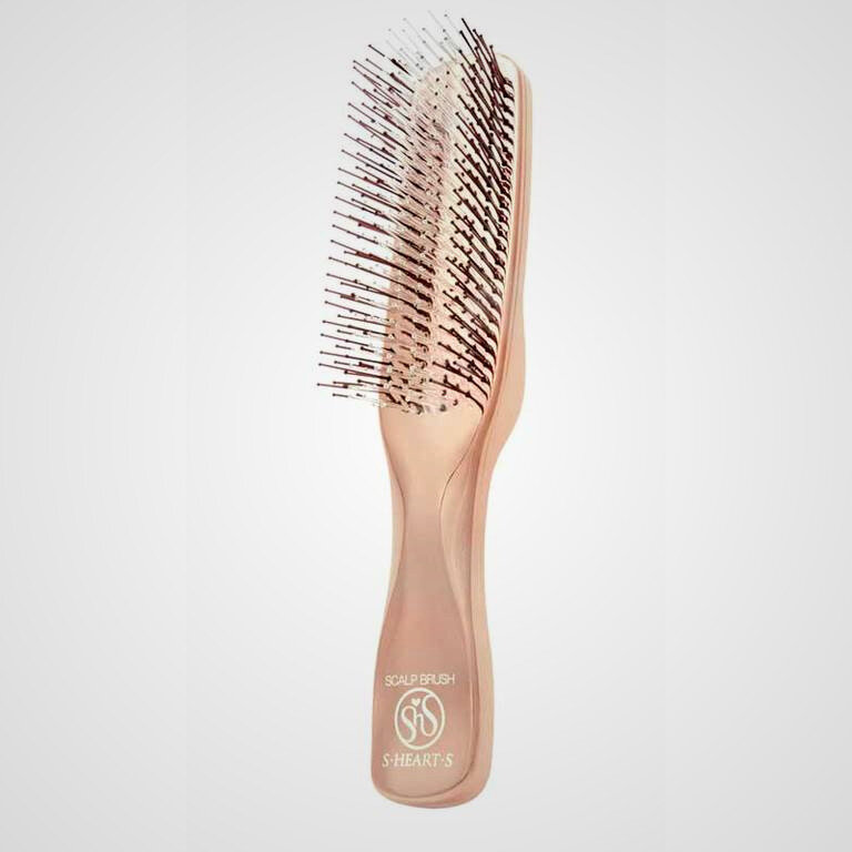Расческа Scalp Brush World GOLD удлиненная (розовое золото) S-HEART-S Scalp Brush World GOLD Расческа 1 шт