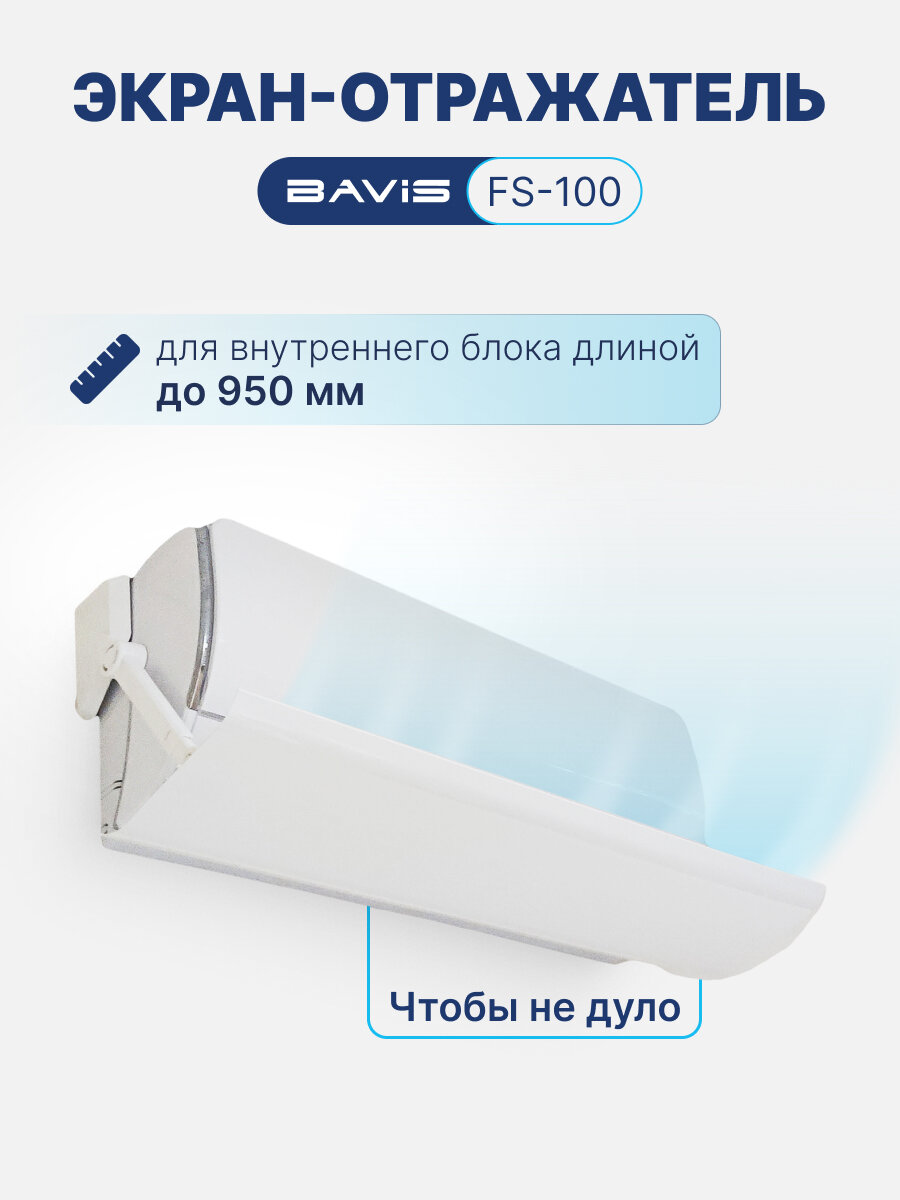 Экран-отражатель для кондиционера настенного типа BAVIS FS-100 (1000 мм)