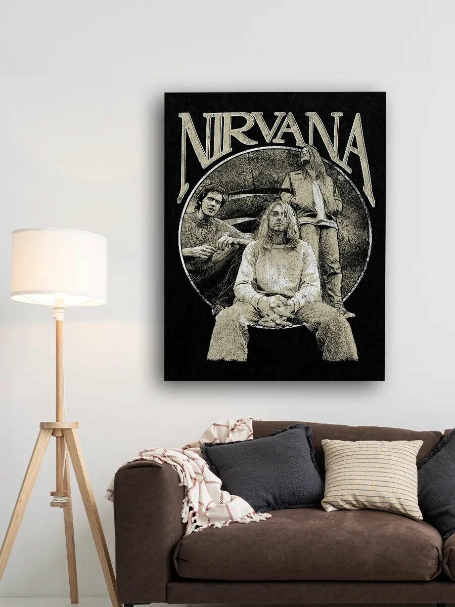 Постер на стену Nirvana , плакат 1шт, А2 размер. — фото 1