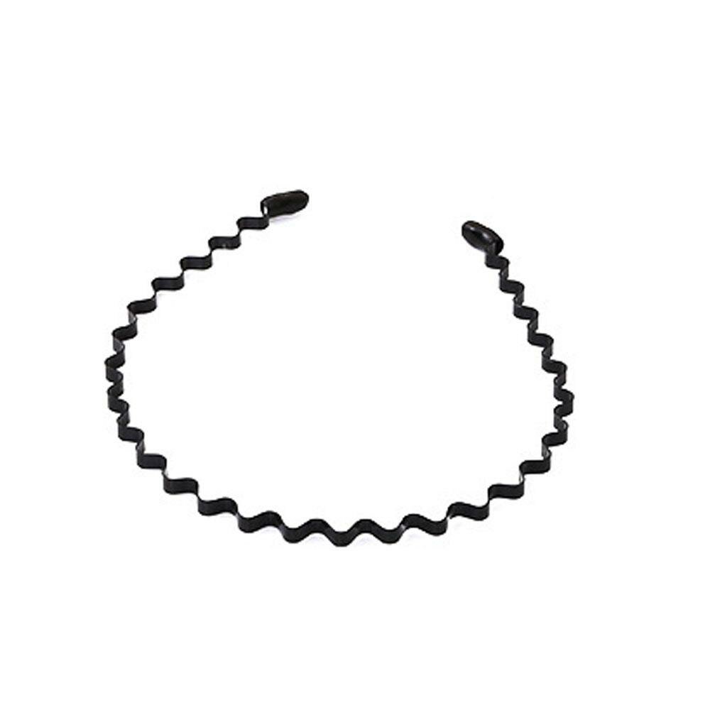 Metal Headband Mens Hair Band Non Slip Sports Hair Hoop, Mens Hair Bands Metal Hair Hoop Black Non slip Metal Hair Hoop for men