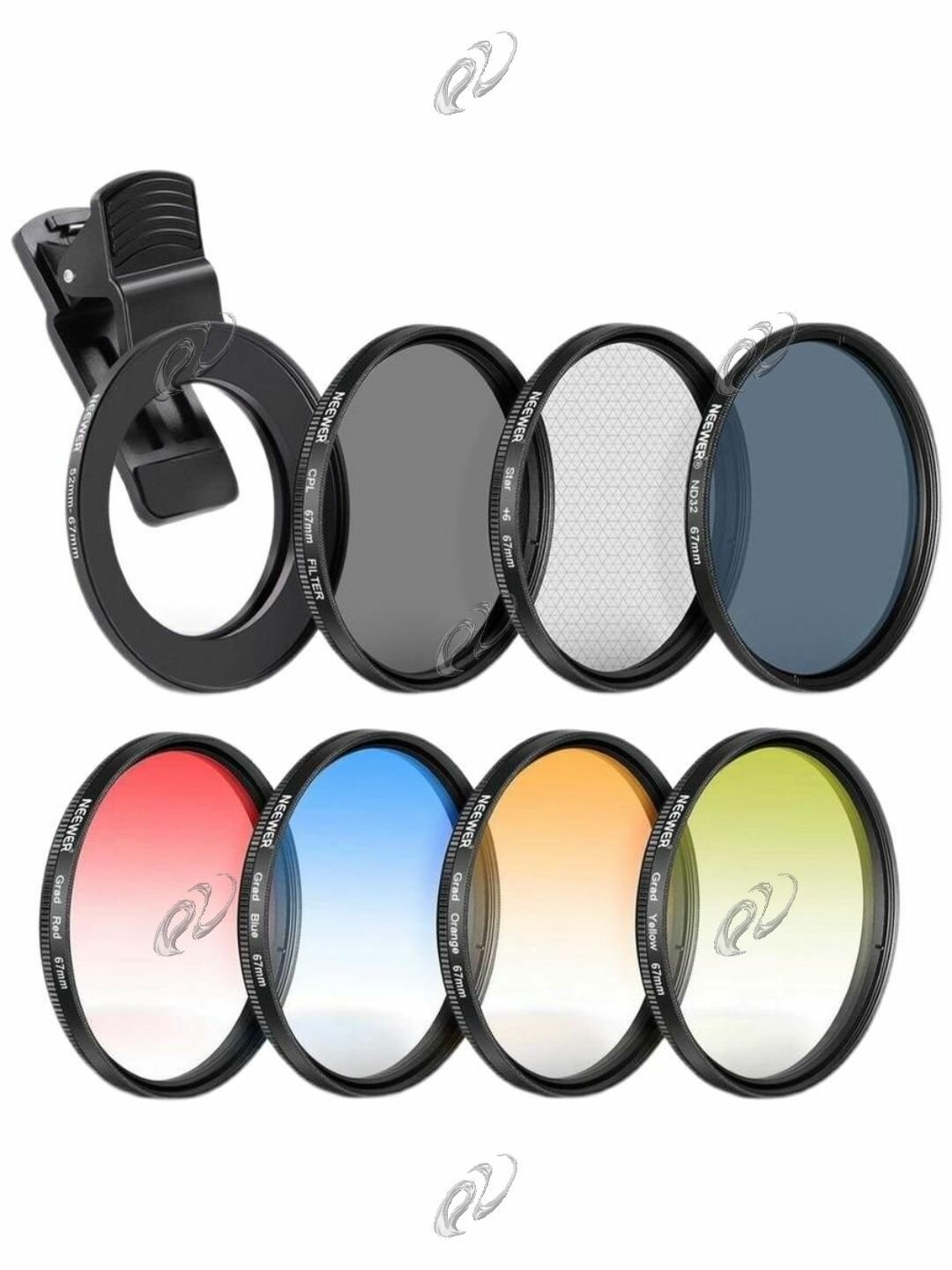 Эксклюзивный комплект светофильтров 67 мм ND и CPL с креплением для объектива, предназначенный для моделей iPhone 16 15 14 Pro Max Plus 13 12 X и смартфонов Samsung