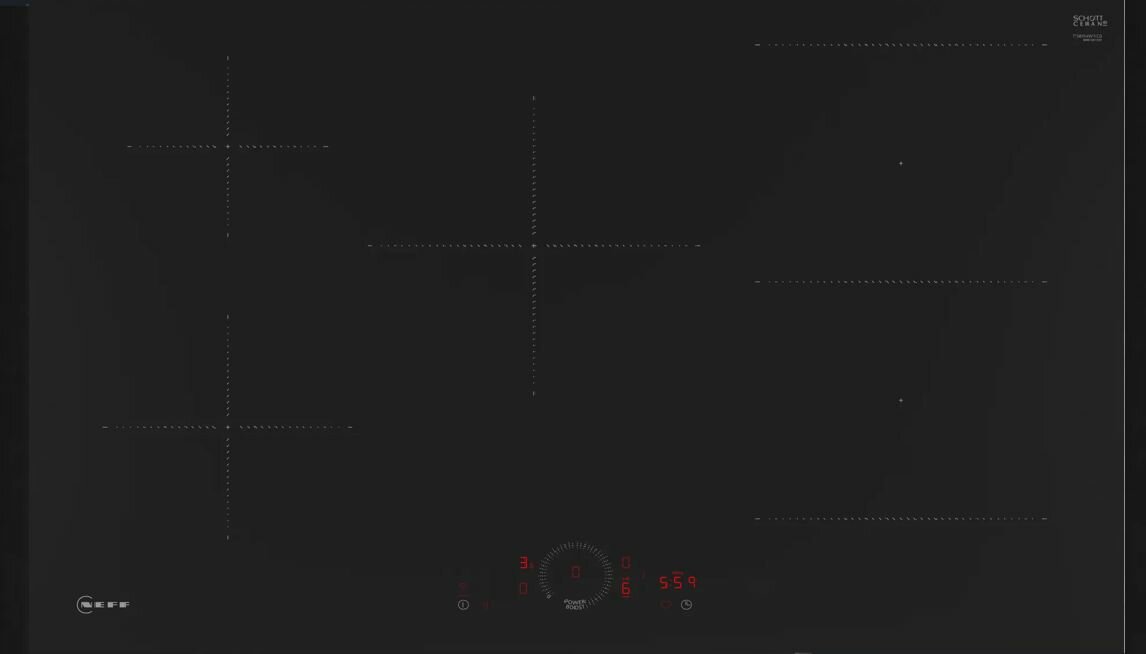 Индукционная варочная панель Neff T58YHW1C0 / Deep black / Глубокий черный / (Spain)