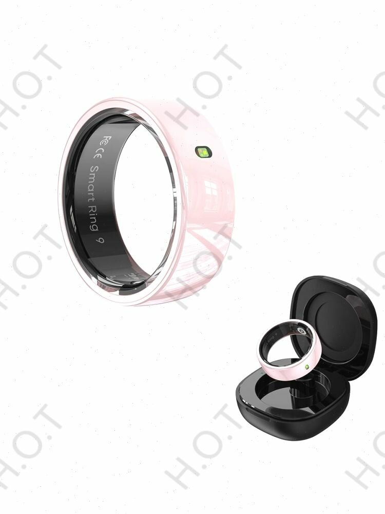 Умное кольцо, NFC, Bluetooth. светло-розовый, черный