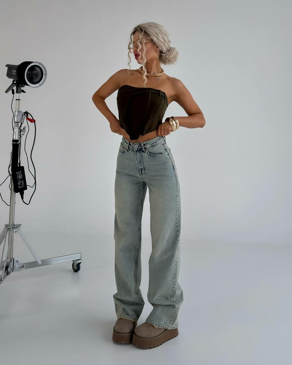 Джинсы трубы