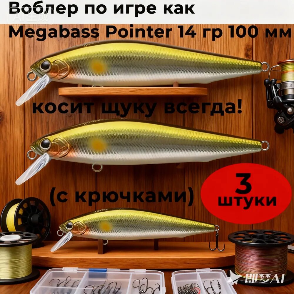 Воблер Pointer 100. Воблер на щуку