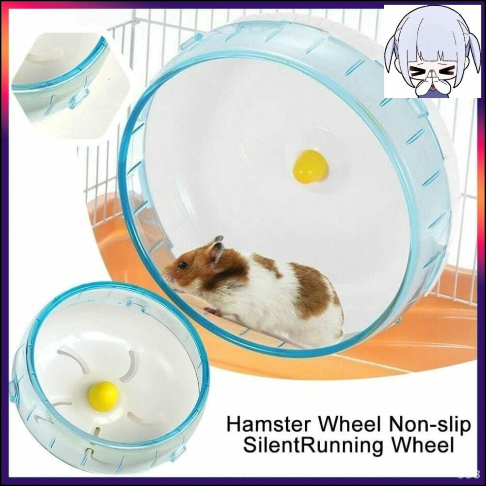 Беговое колесо для хомяков, Колесо для хомяков с подшипниками, 12 см-666