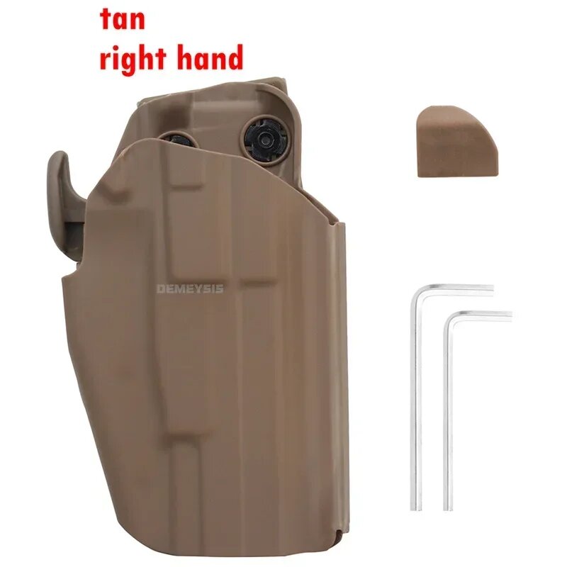 Кобура Demeysis для Glock 17, 20, 21, 22, 31, 37 из нейлона tan right